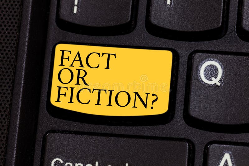 Fact or Fiction is Shown Using the Text Stock Image - Image of ...