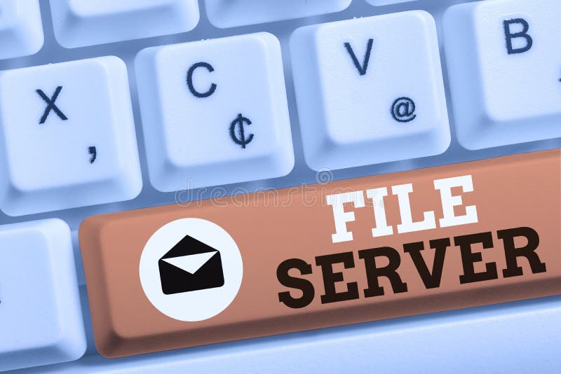 Word Writing Text File Server. Business Concept for Device Which ... Word Writing Text File Server. Business Concept for Device Which ...