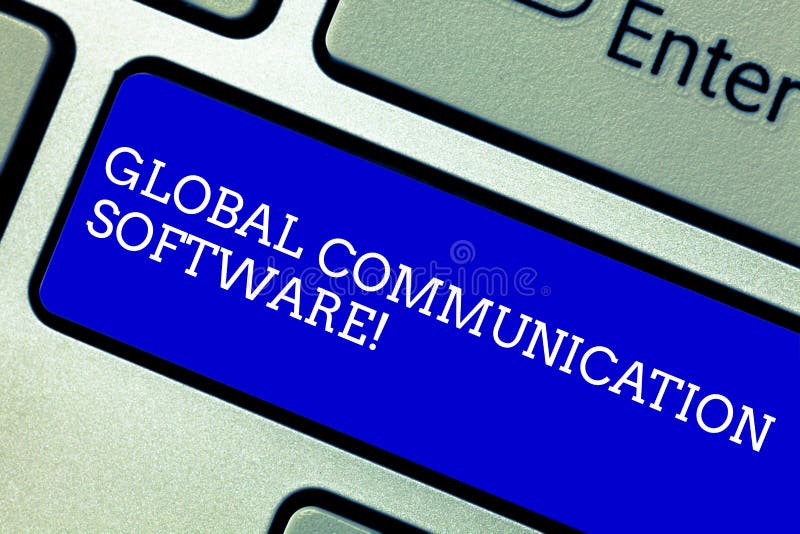 Word Writing Text Global Communication Software. Business Concept for ... Word Writing Text Global Communication Software. Business Concept for ...