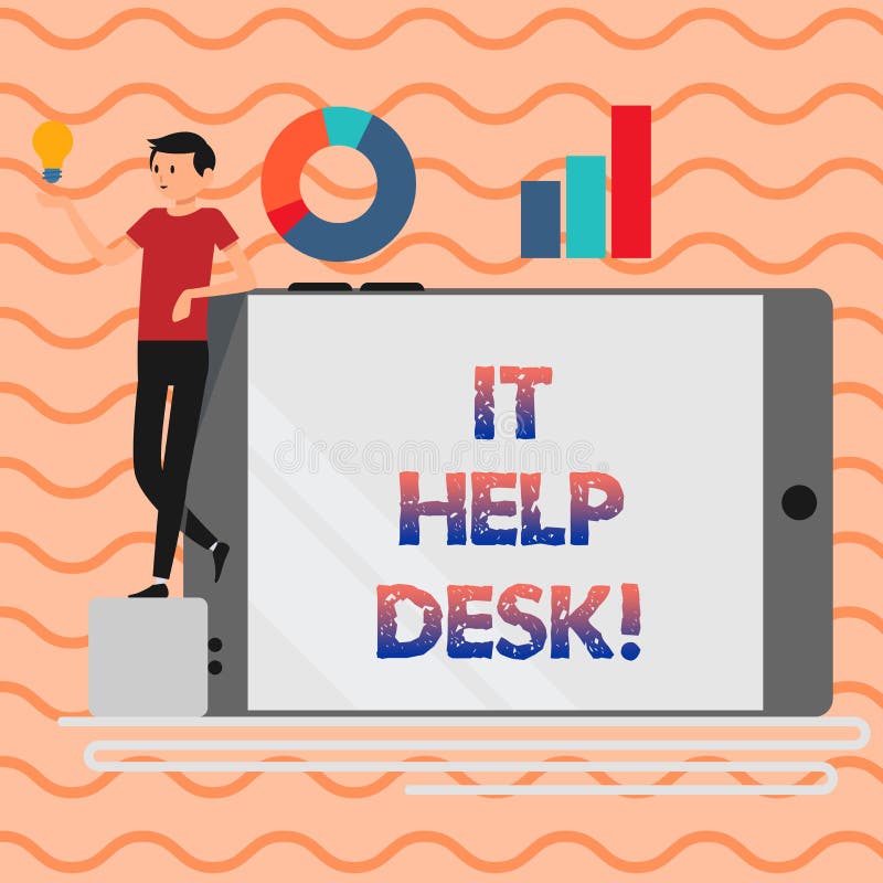 Word Writing Text it Help Desk. Business Concept for Online Support ...