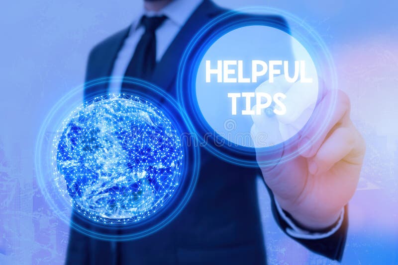 Word Writing Text Helpful Tips. Business Concept for Advices Given To ...