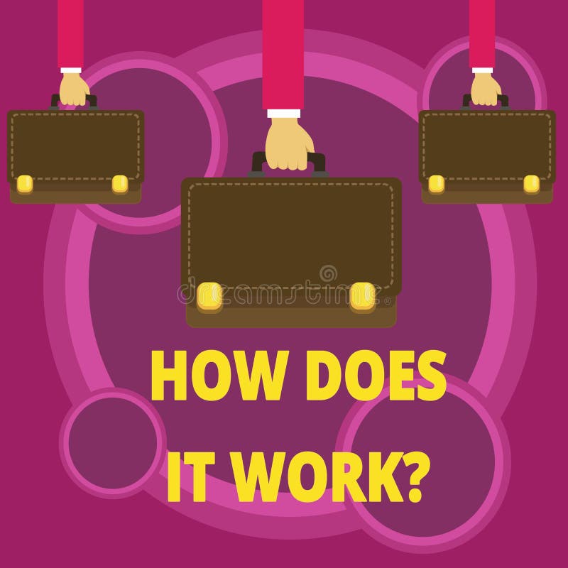 Word Writing Text How Does it Workquestion. Business Concept for Asking ...