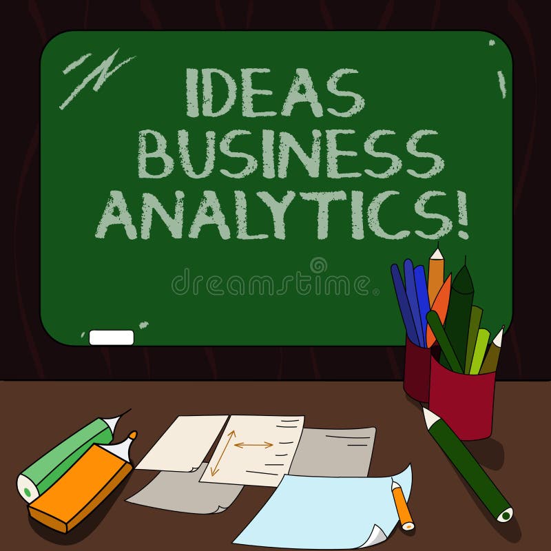 Word Writing Text Ideas Business Analytics. Business Concept for ...