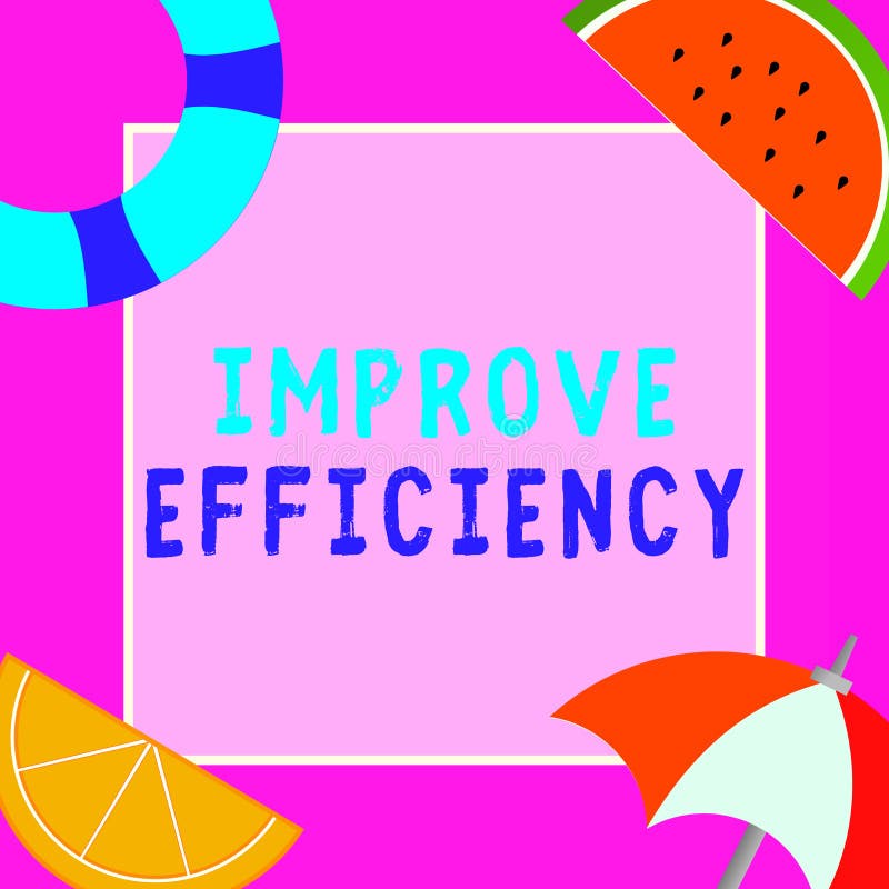 Word Writing Text Improve Efficiency. Business Concept for Competency ...
