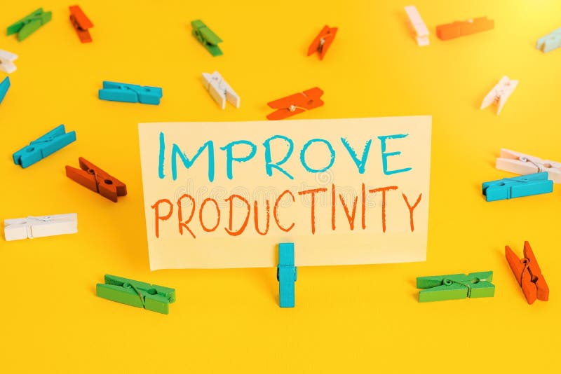 Word Writing Text Improve Productivity. Business Concept for To ...