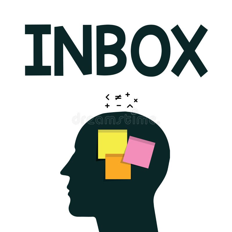 Word Writing Text Inbox. Business Concept for Electronic Folder in ...