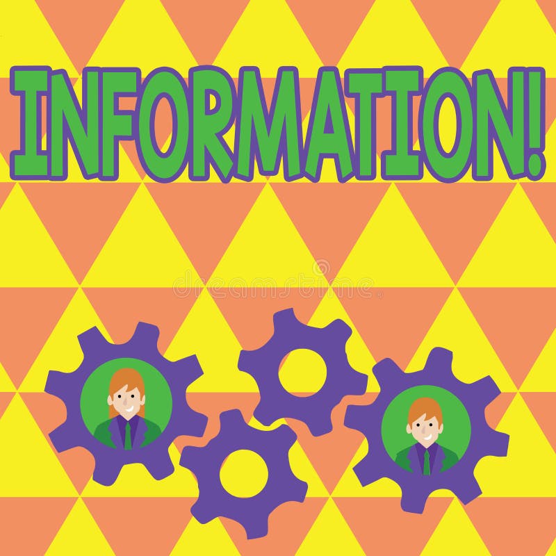 Word Writing Text Information. Business Concept for Facts Learned about ...