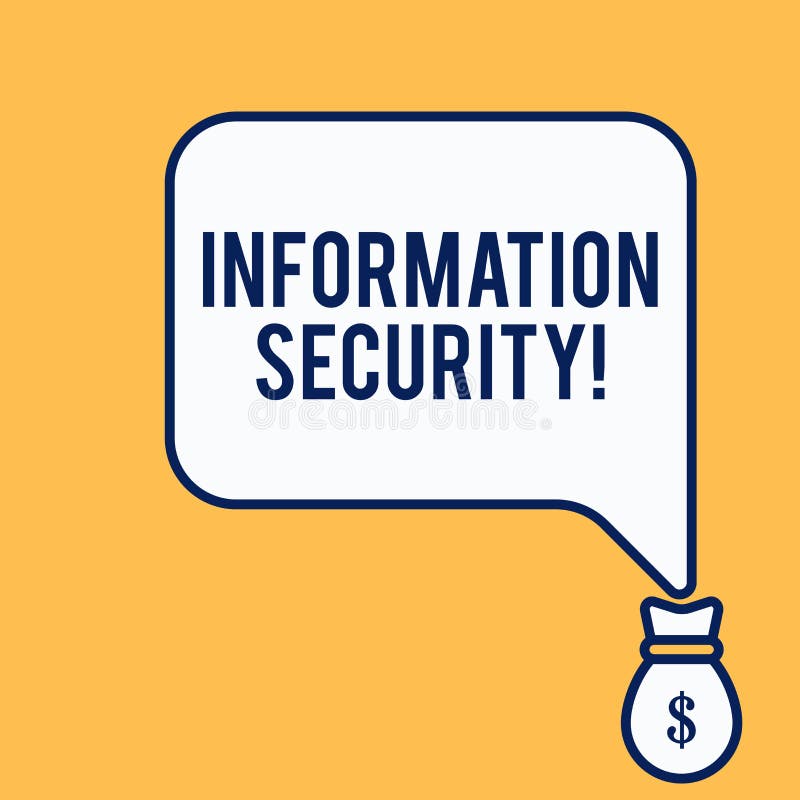 Word Writing Text Information Security Business Concept For Infosec Preventing Unauthorized