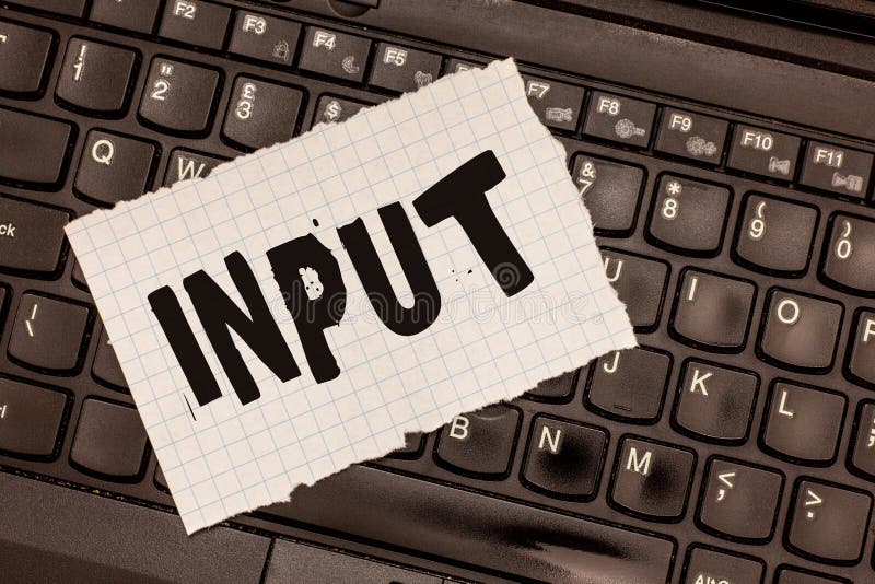 Word Writing Text Input. Business Concept for Place Where Device ...