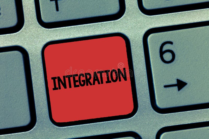 Word Writing Text Integration. Business Concept for Action or Process ...