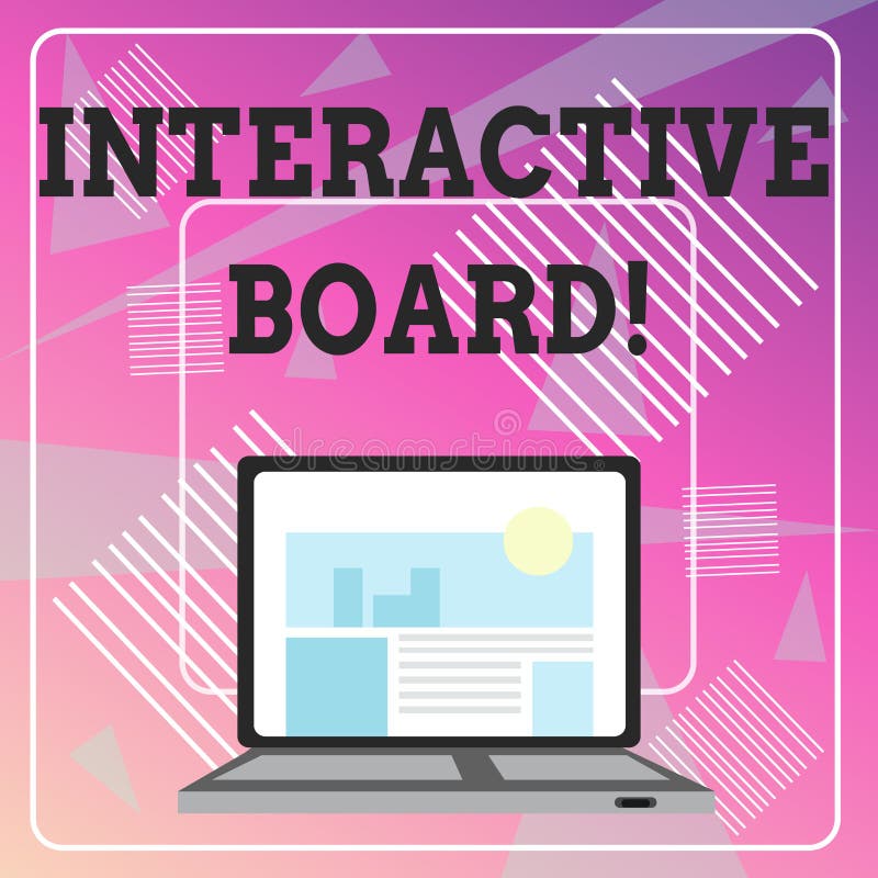 Word Writing Text Interactive Board. Business Concept for Standalone ...