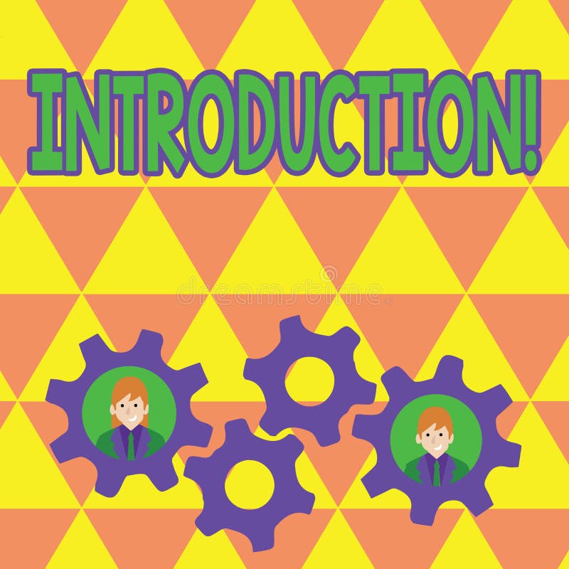 Word Writing Text Introduction. Business Concept for First Part of a ...