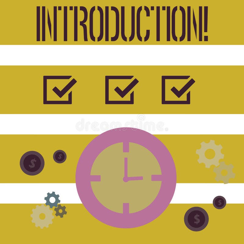First Introduction Stock Illustrations – 767 First Introduction Stock ...
