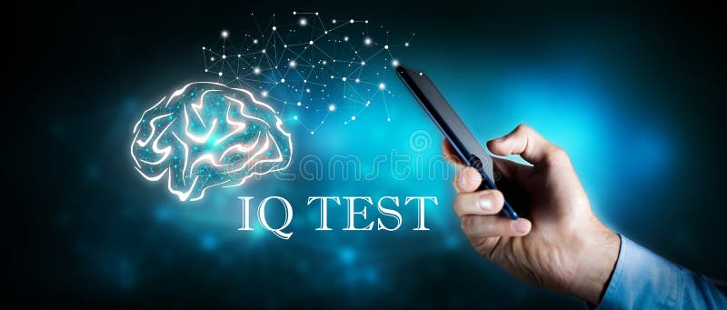Word Writing Text Iq Test stock photo. Image of test - 166636928
