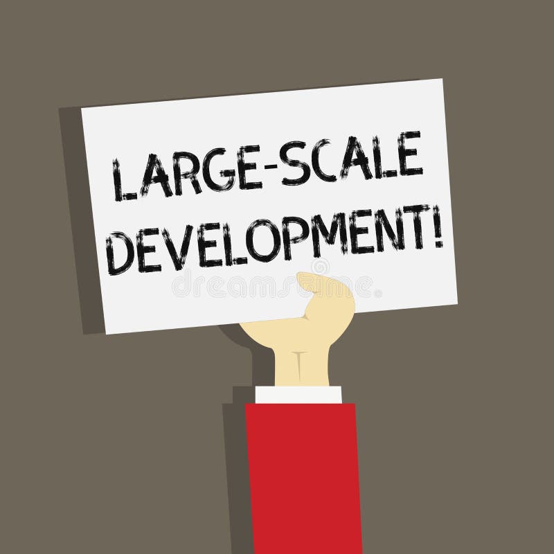 Word Writing Text Large Scale Development. Business Concept for Develop ...