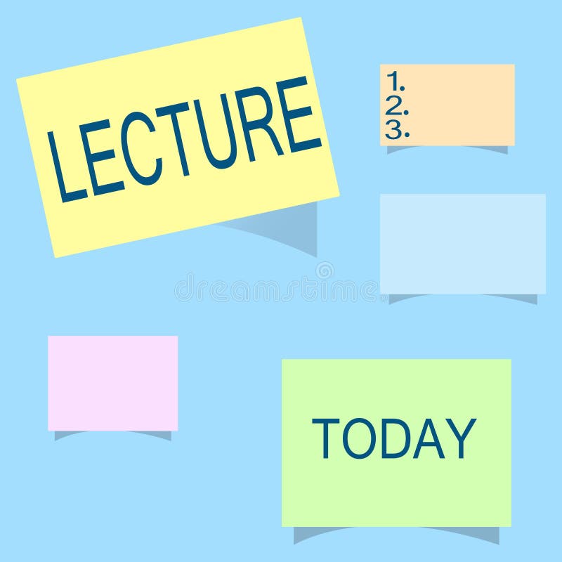 Word Writing Text Lecture. Business Concept for Educational Talk To ...