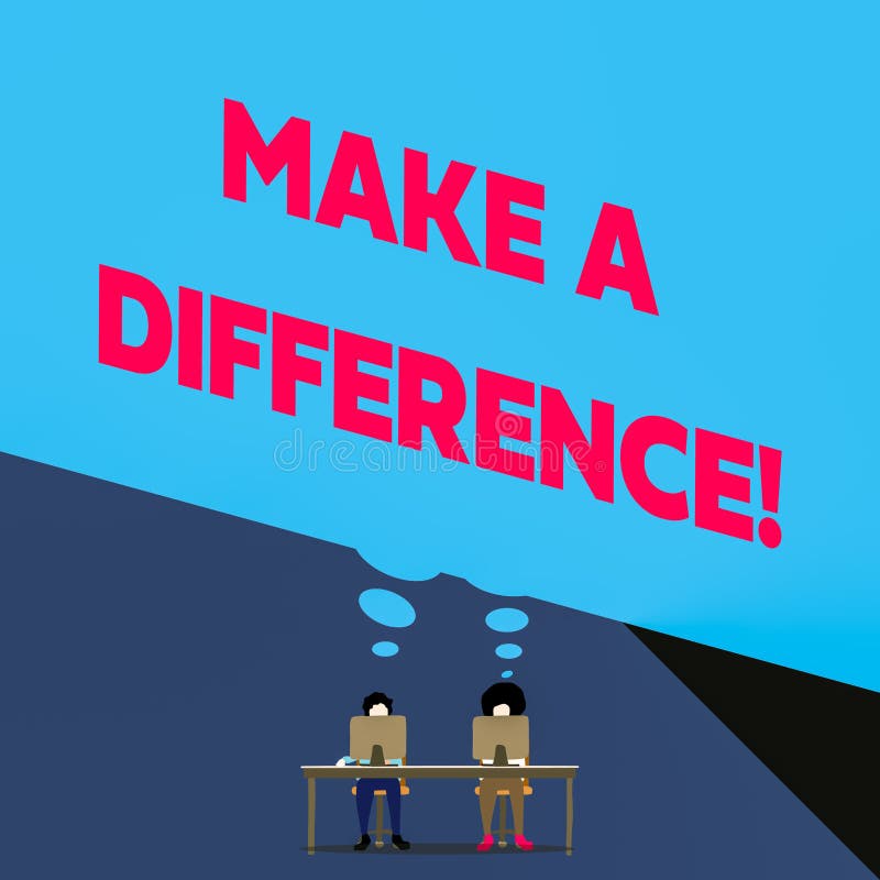 Word Make Difference Stock Illustrations – 384 Word Make Difference ...