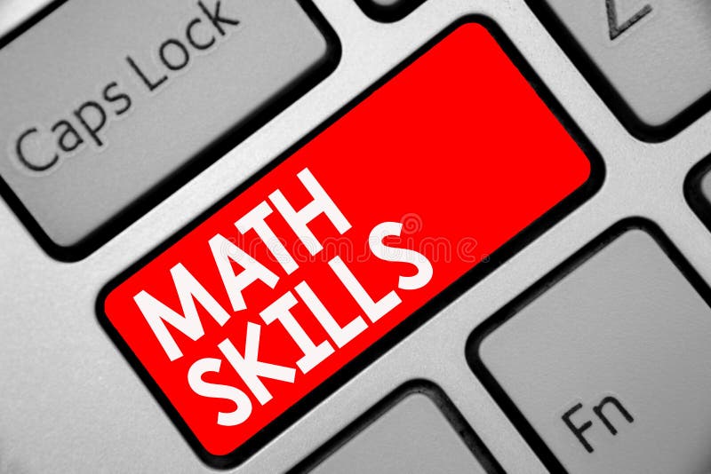 Word Writing Text Math Skills Business Concept For Starting To Learn How To Count Numbers Add