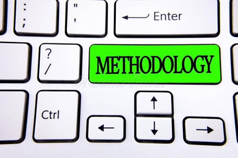 Methodology-writing the Text in the Research Notebook. Stock Photo ...