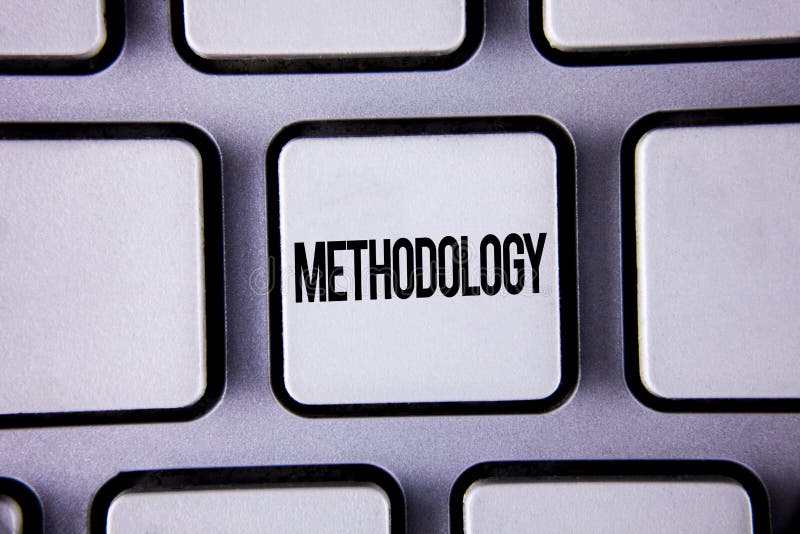 Methodology-writing the Text in the Research Notebook. Stock Photo ...