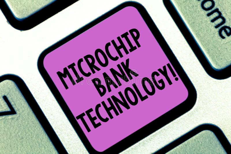 Word Writing Text Microchip Bank Technology. Business Concept for ...