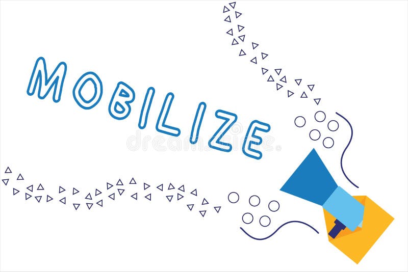 Word Writing Text Mobilize. Business Concept for Make Something Movable ...