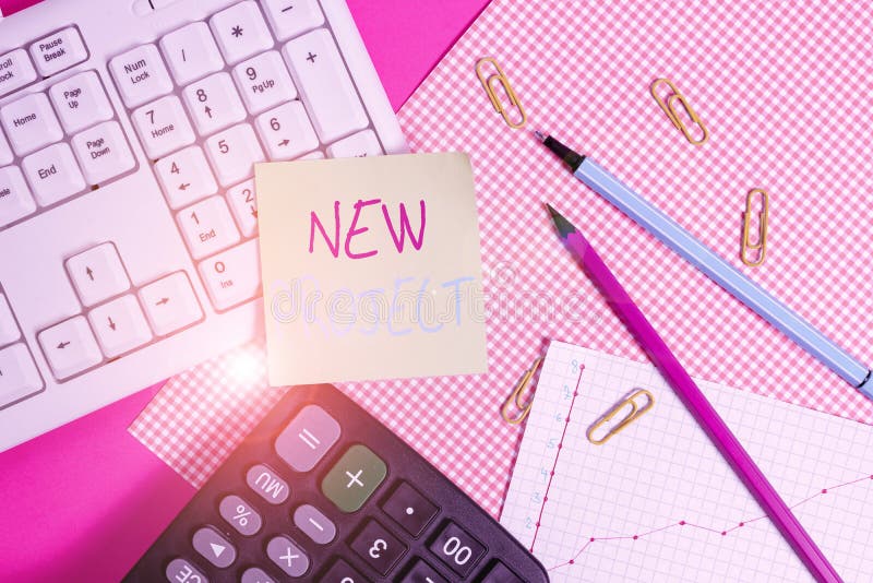 Word Writing Text New Project. Business Concept for Planned Set of ...