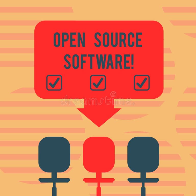 Word Writing Text Open Source Software. Business Concept for Software ...