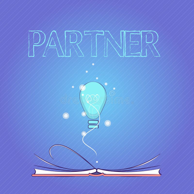 Word Writing Text Partner. Business Concept for People Engaged Together ...