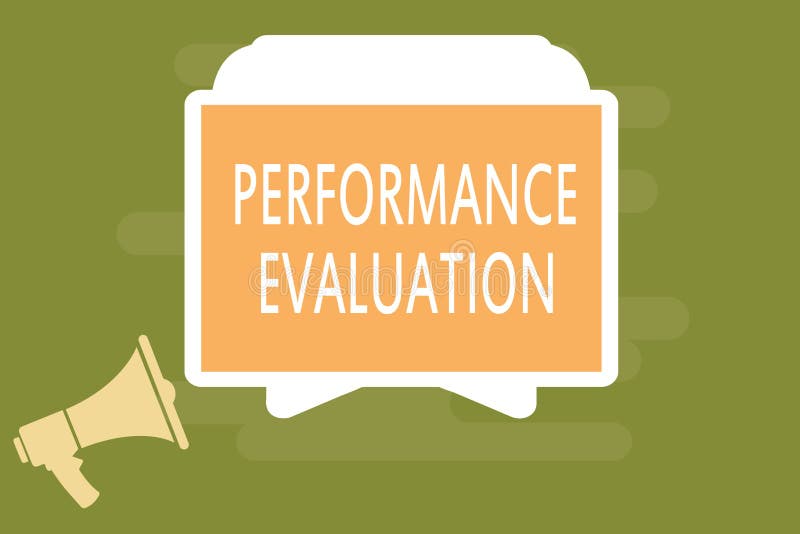 Word Writing Text Performance Evaluation. Business Concept for ...