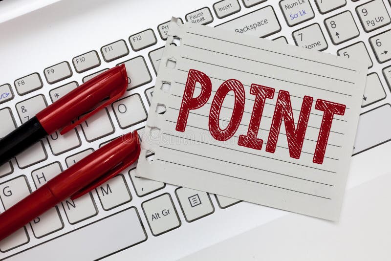 Word Writing Text Point. Business Concept for Dot or Other Punctuation ...