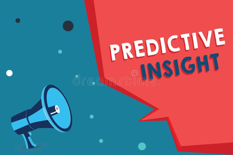 Word Writing Text Predictive Insight. Business Concept for Proactive ...