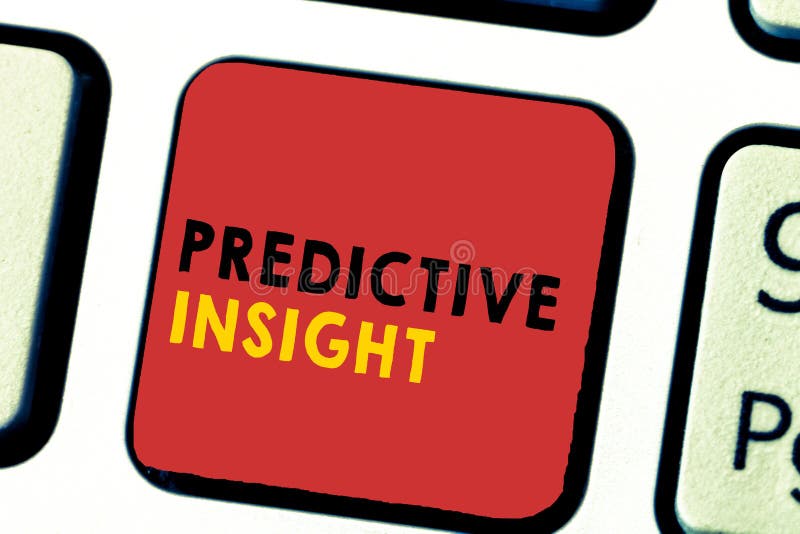 Word Writing Text Predictive Insight. Business Concept for Proactive ...