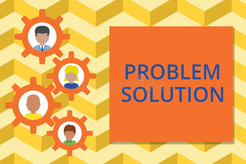 Word Writing Text Problem Solution Business Concept For Solving Consists Of Using Generic