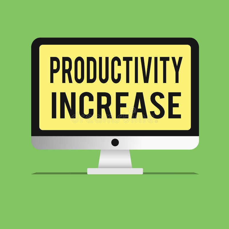 Word Writing Text Productivity Increase. Business Concept for Get More ...