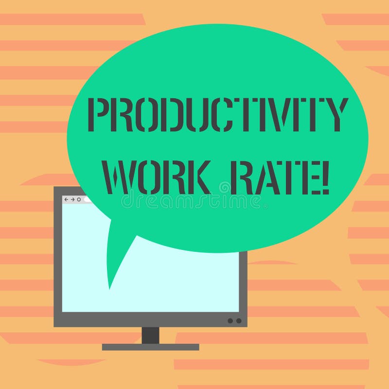 Word Writing Text Productivity Work Rate. Business Concept for ...