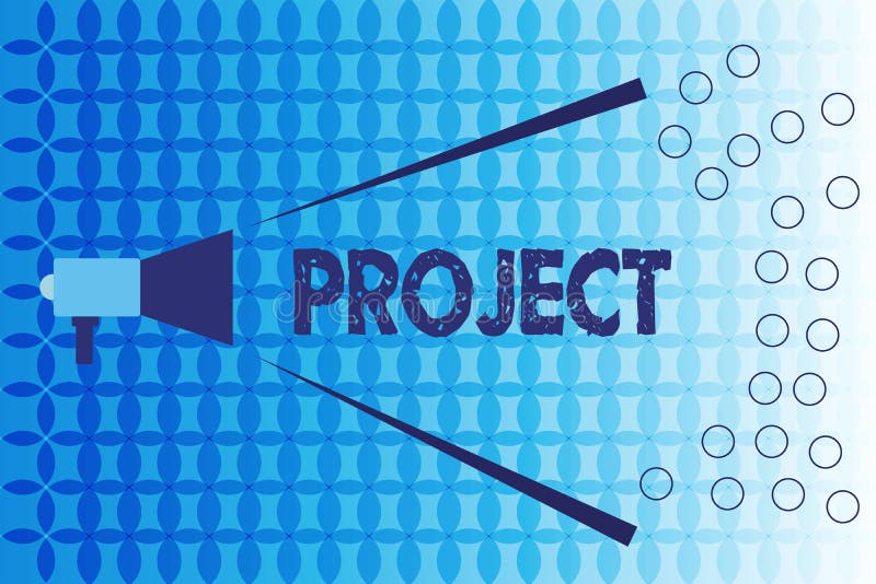 Word Writing Text Project. Business Concept for Planned Work Activity ...