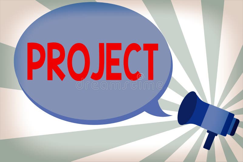 Word Writing Text Project. Business Concept for Planned Work Activity ...