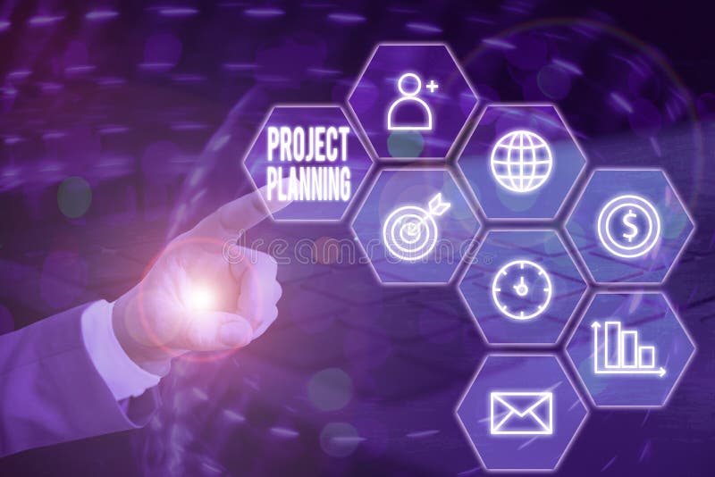 Word Writing Text Project Planning. Business Concept for Plan and ...