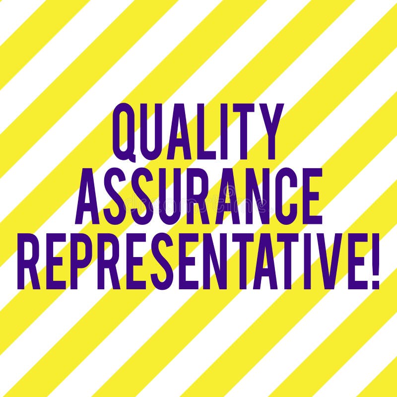 Word Writing Text Quality Assurance Representative. Business Concept ...