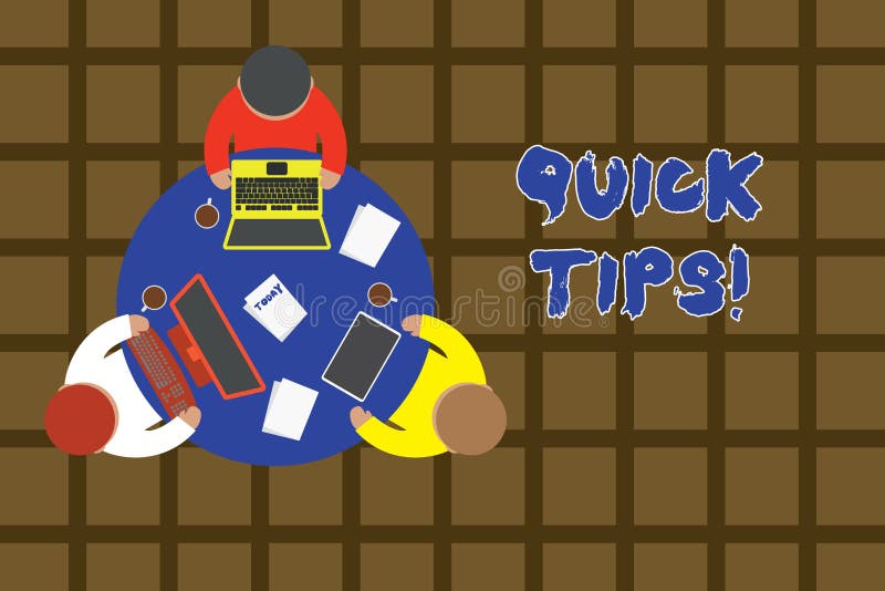 Word Writing Text Quick Tips. Business Concept for Small but ...