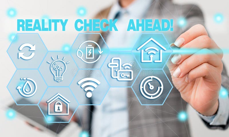 Word Writing Text Reality Check Ahead. Business Concept for Makes Them ...