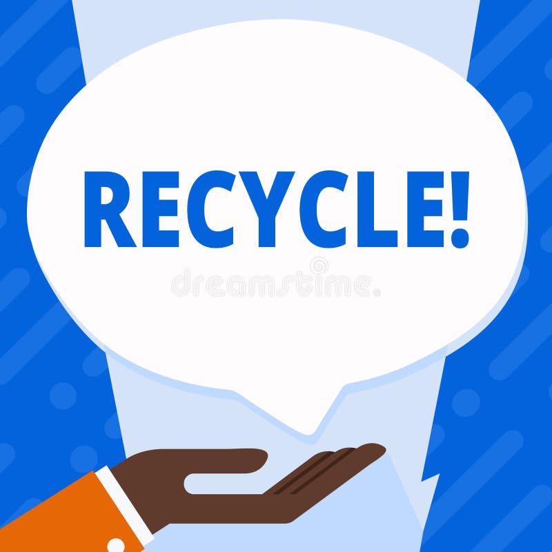 Word Writing Text Recycle. Business Concept for Converting Waste into ...