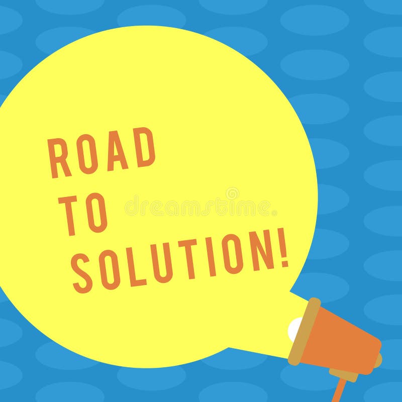 Word Writing Text Road To Solution. Business Concept for Path You Go To ...