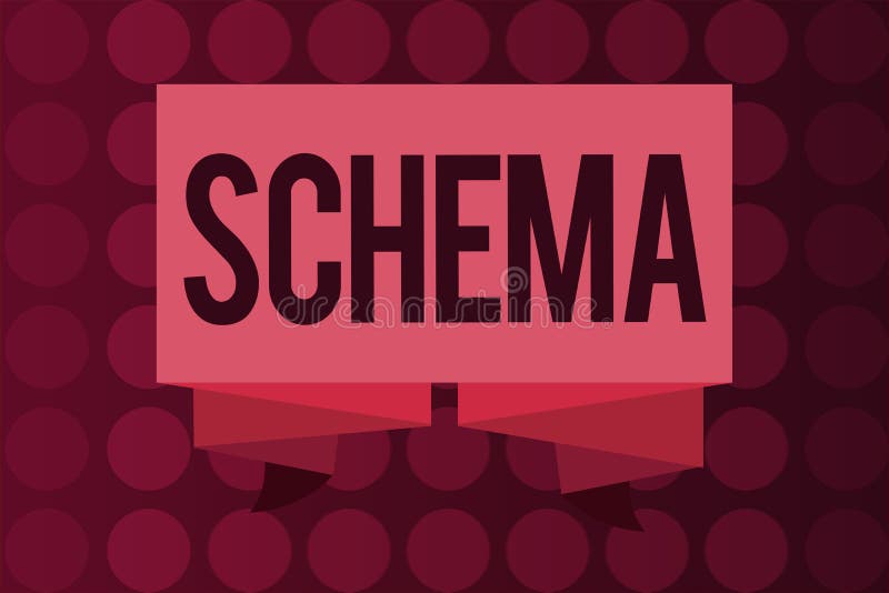 Word Writing Text Schema. Business Concept for Representation of Plan ...