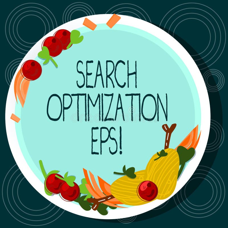 Word Writing Text Search Optimization Eps. Business Concept for Process ...