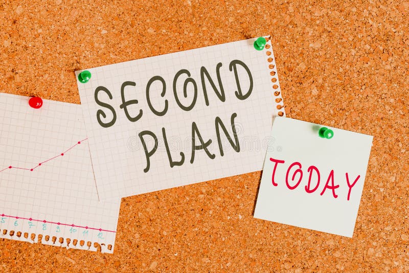 Word Writing Text Second Plan. Business Concept for Next Set of ...