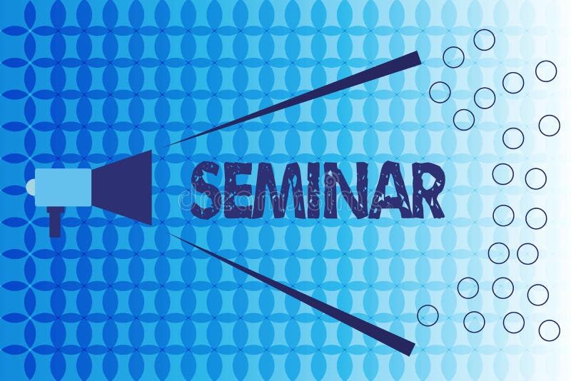 Word Writing Text Seminar. Business Concept for Conference Academic ...