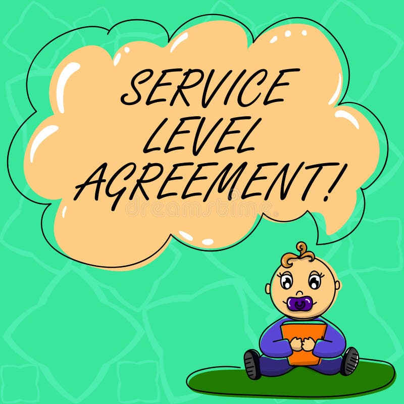 Word Writing Text Service Level Agreement. Business Concept for ...
