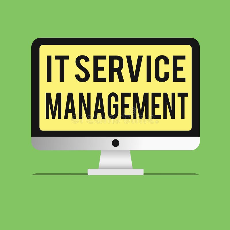 Word Writing Text it Service Management. Business Concept for Activity ...